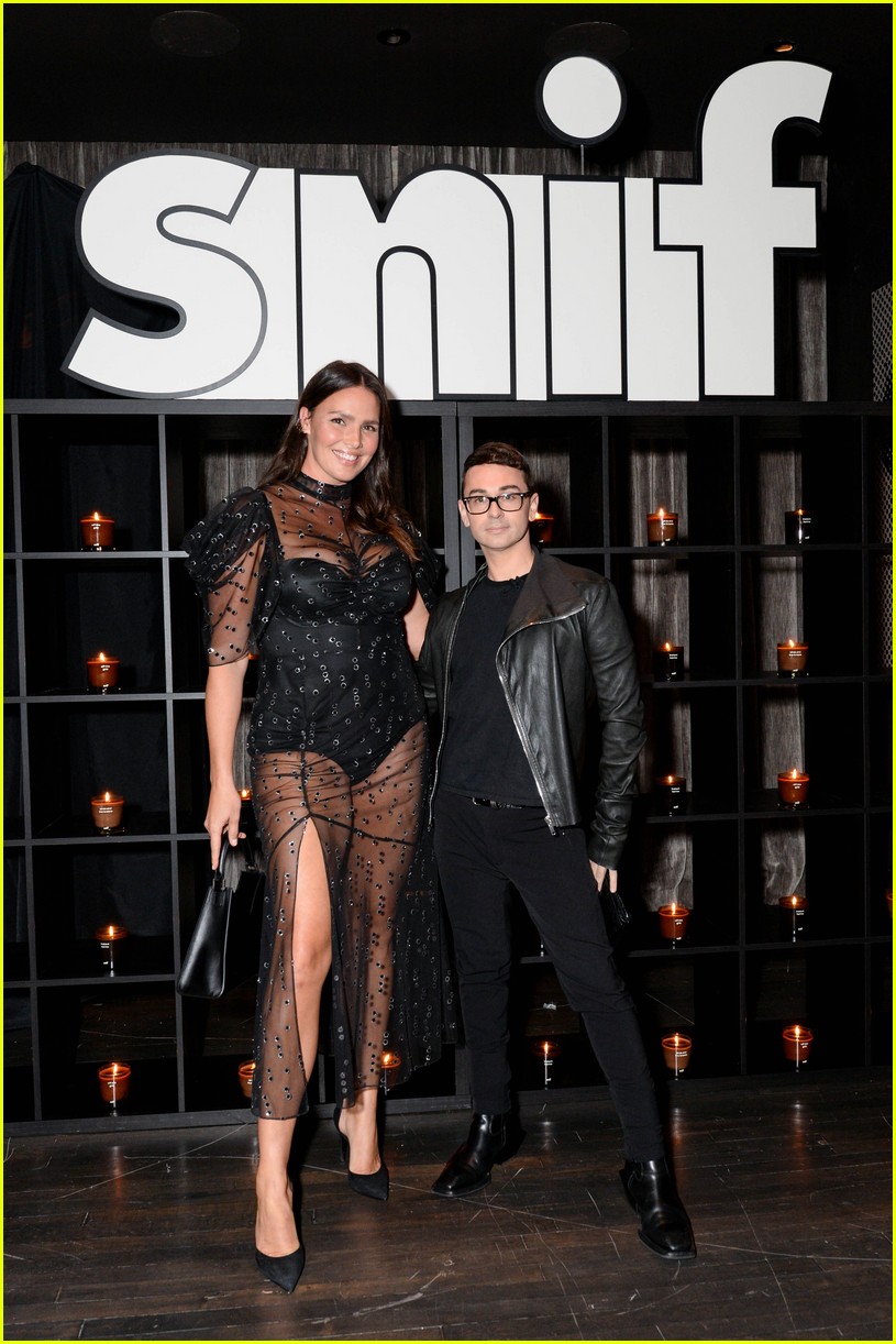 Simon Huck Supports Hubby-to-Be Phil Riportella at Snif Launch Event ...