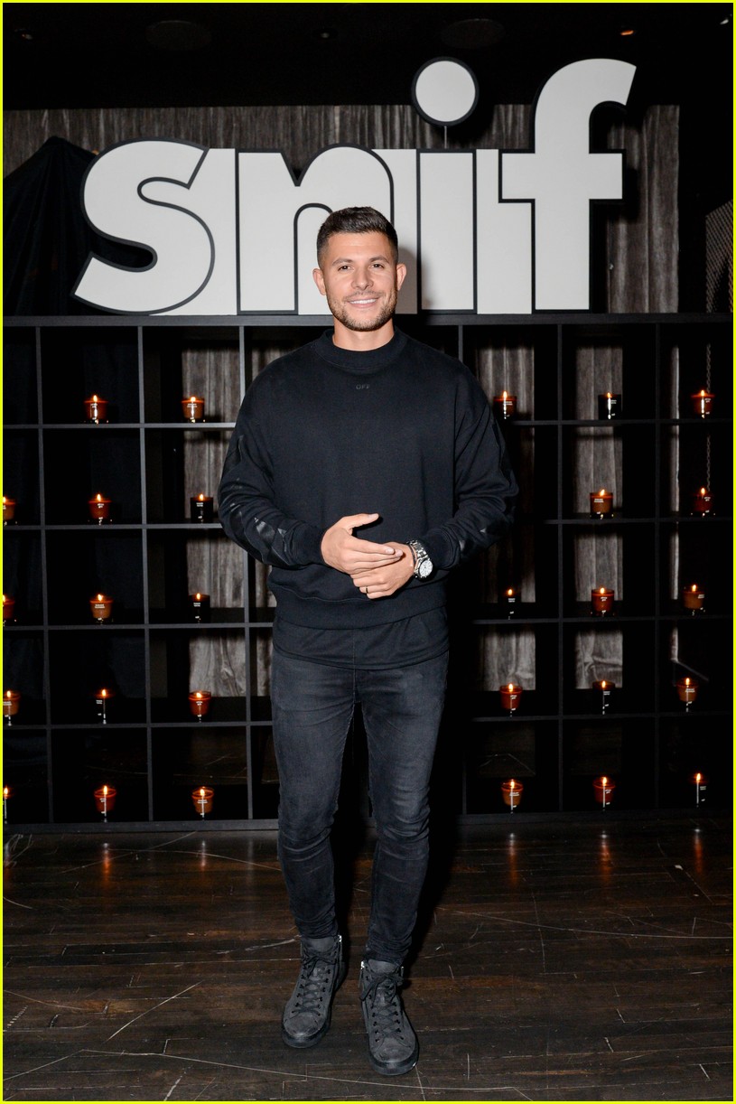 Simon Huck Supports Hubby-to-Be Phil Riportella at Snif Launch Event ...
