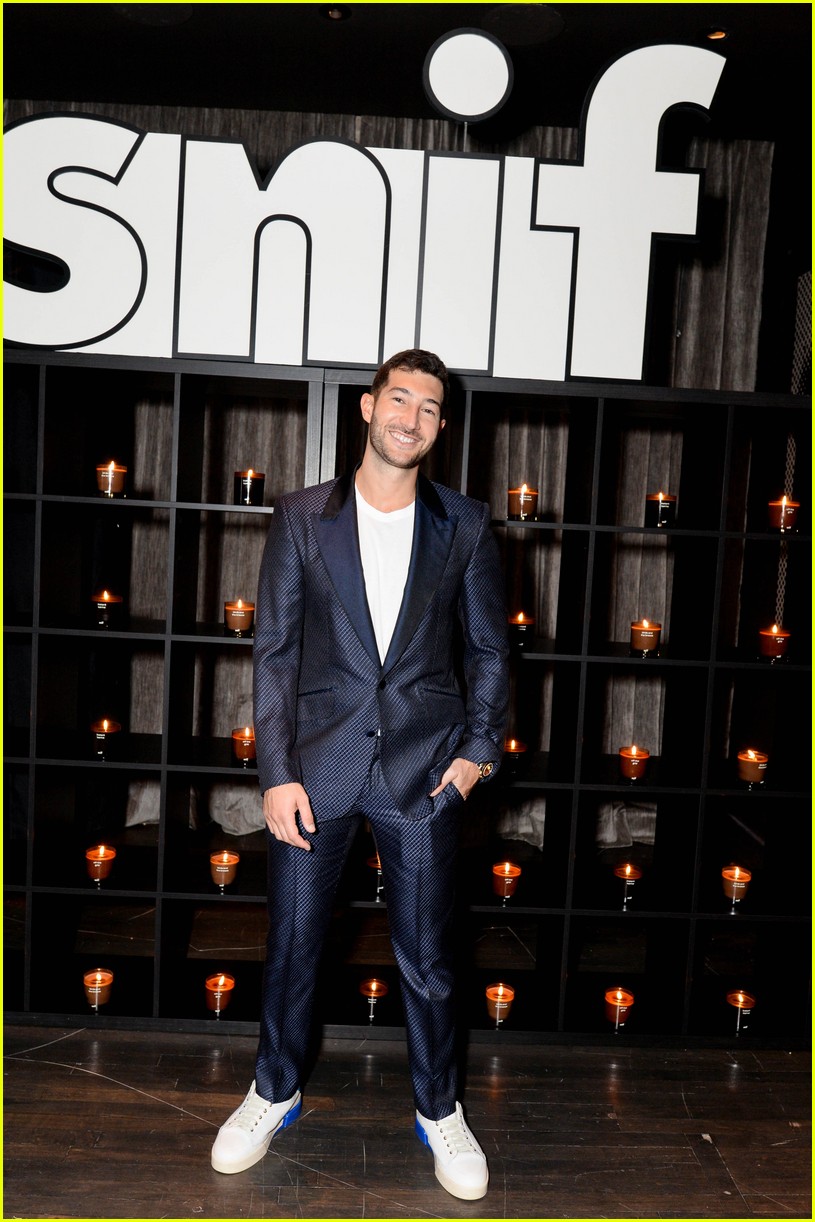 Simon Huck Supports Hubby-to-Be Phil Riportella at Snif Launch Event ...