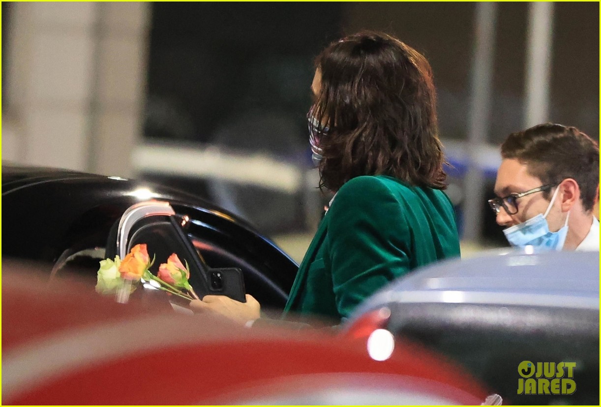 Jared Leto Brings Flowers To 'House of Gucci' Co-Star Madalina Ghenea ...