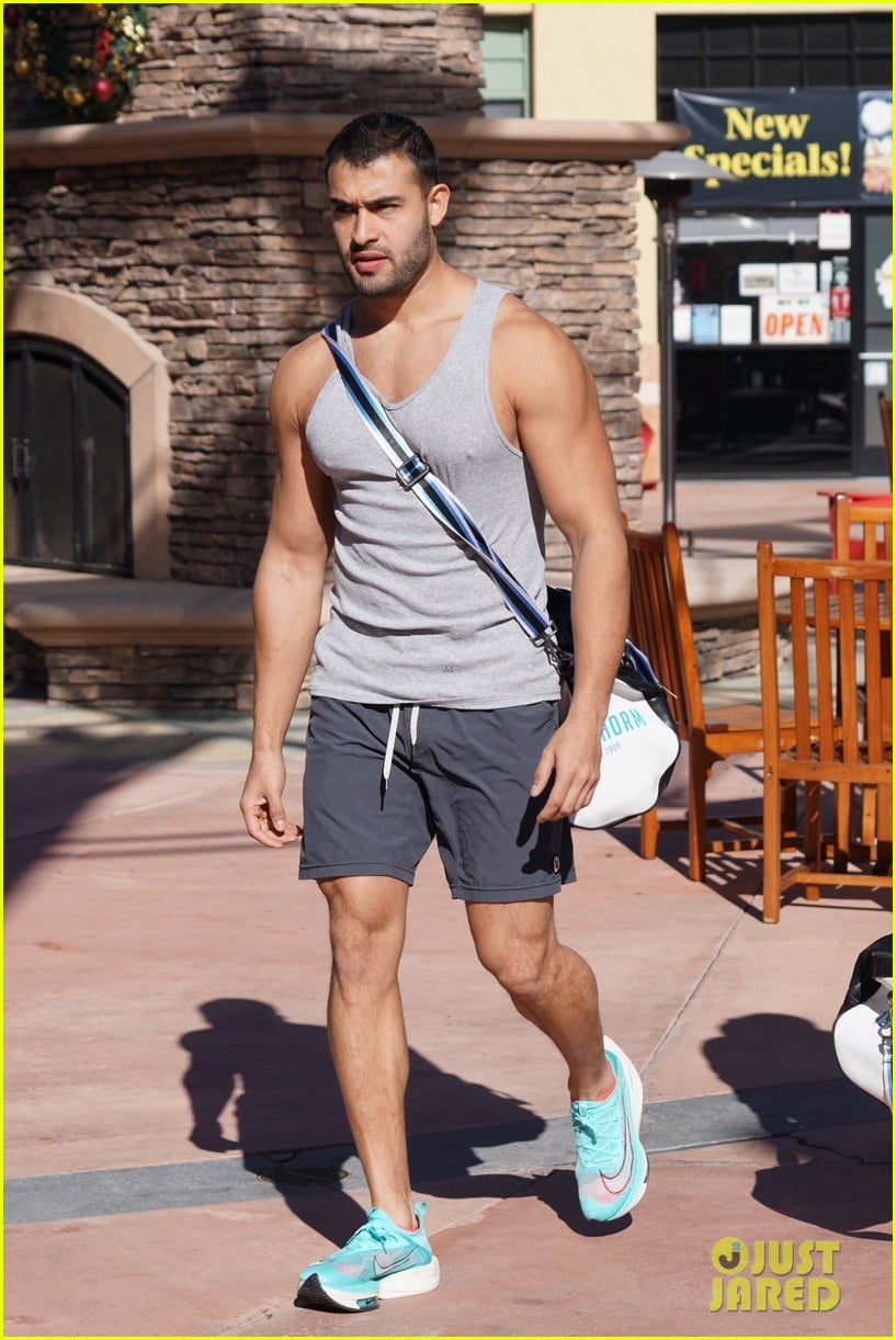 Sam Asghari Shows Off His Muscles While Arriving at the Gym: Photo ...