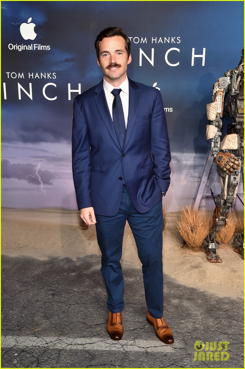 Tom Hanks Sneaks Up On Co-Star Caleb Landry Jones at 'Finch' Premiere ...