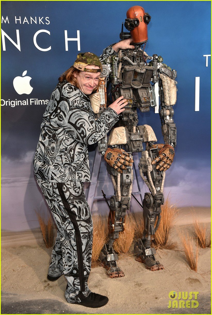 Tom Hanks Sneaks Up On Co-Star Caleb Landry Jones at 'Finch' Premiere ...