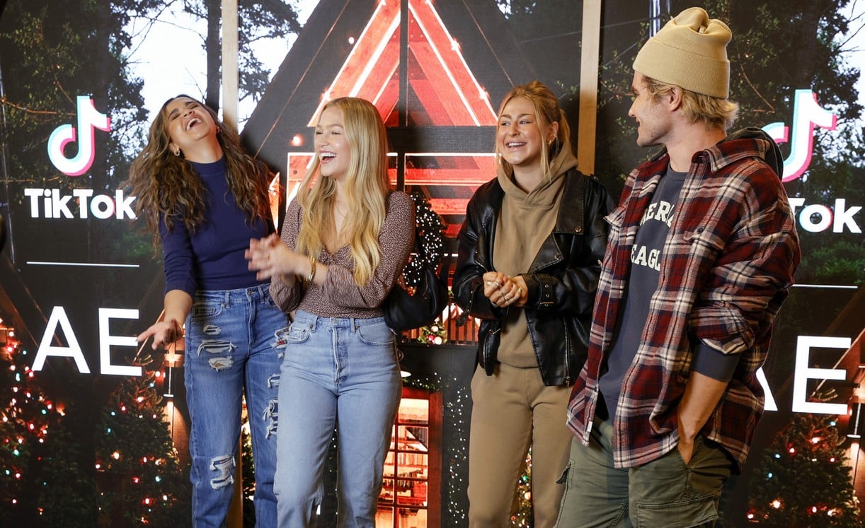 Chase Stokes & Madison Bailey Meet Up With Addison Rae for American ...