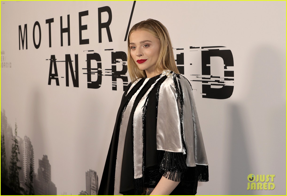 Chloe Grace Moretz Dazzles In Bold Black & White For 'Mother/Android ...