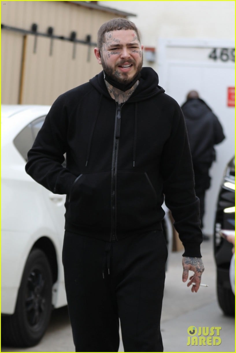 Post Malone is All Smiles While Out Christmas Shopping in Beverly Hills ...