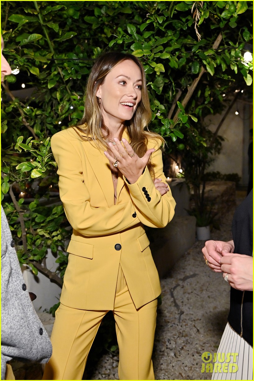 Olivia Wilde Looks So Chic in Her Yellow Suit at an Audi Dinner: Photo ...
