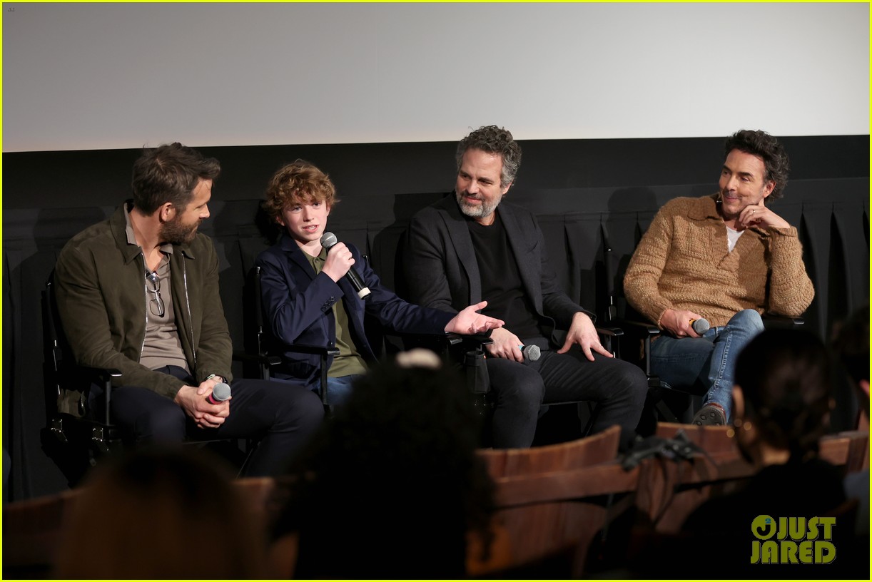 Ryan Reynolds Joins Co-Stars Walker Scobell & Mark Ruffalo at 'The Adam ...