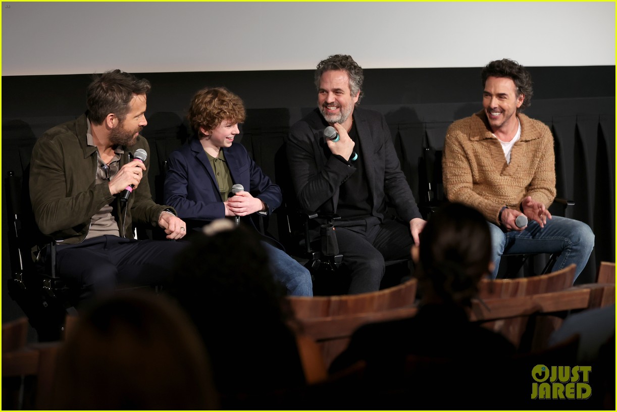 Ryan Reynolds Joins Co-Stars Walker Scobell & Mark Ruffalo at 'The Adam ...
