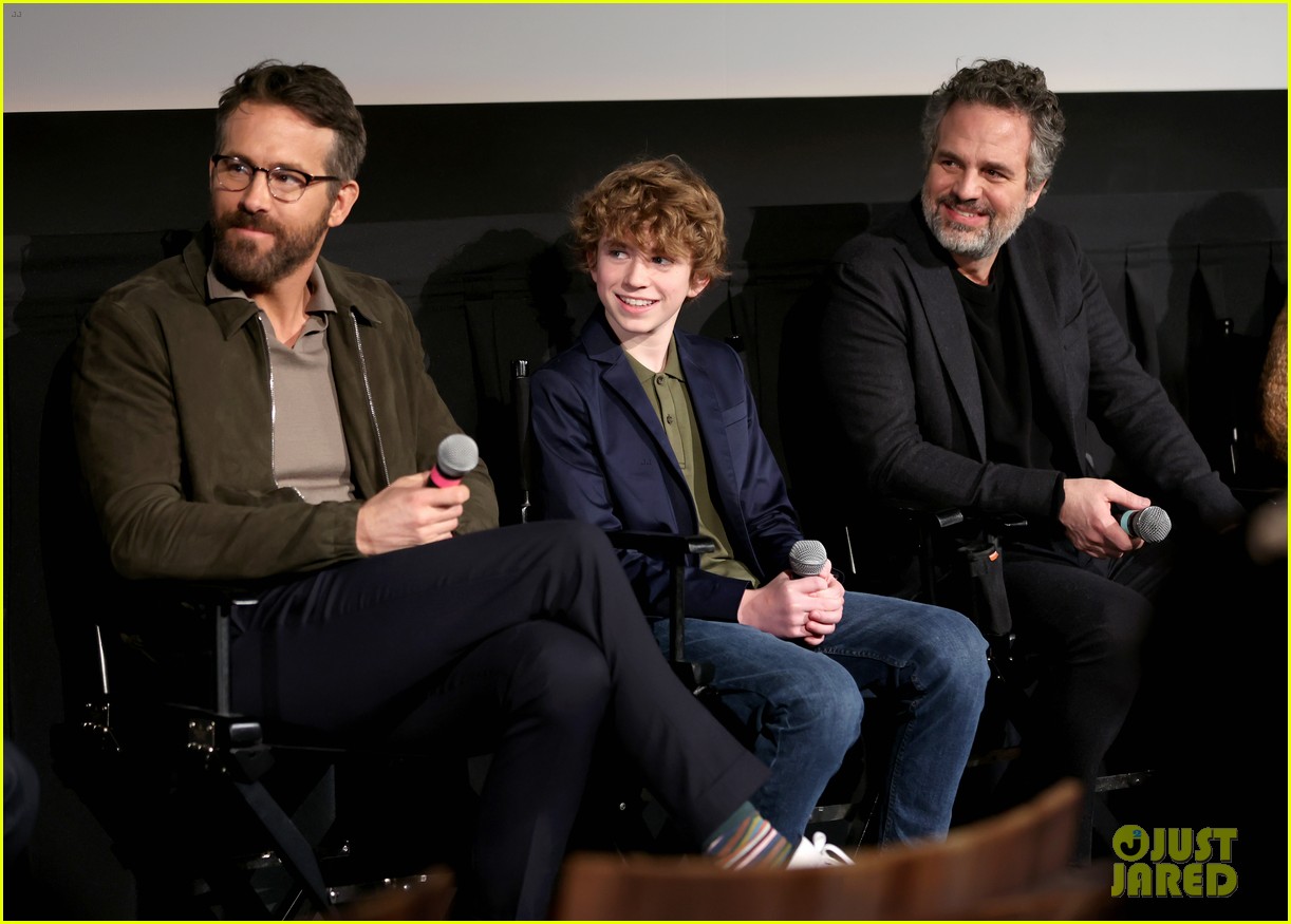 Ryan Reynolds Joins Co-Stars Walker Scobell & Mark Ruffalo at 'The Adam ...