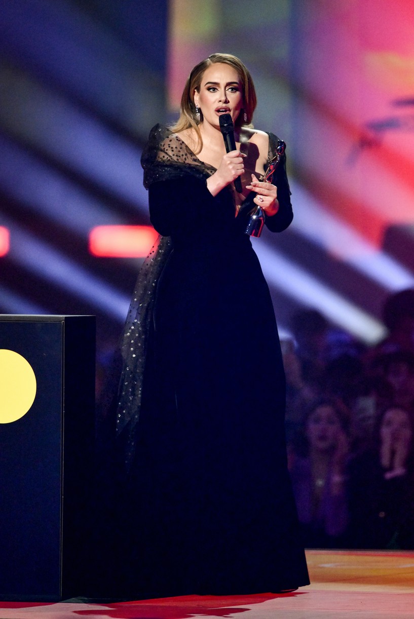 Adele Dedicates BRIT Artist of the Year Award to Son Angelo & Ex ...