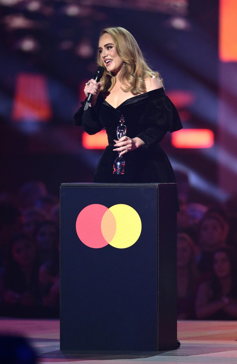 Adele Dedicates BRIT Artist of the Year Award to Son Angelo & Ex ...