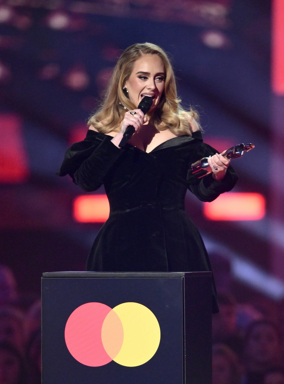 Adele Dedicates BRIT Artist of the Year Award to Son Angelo & Ex ...