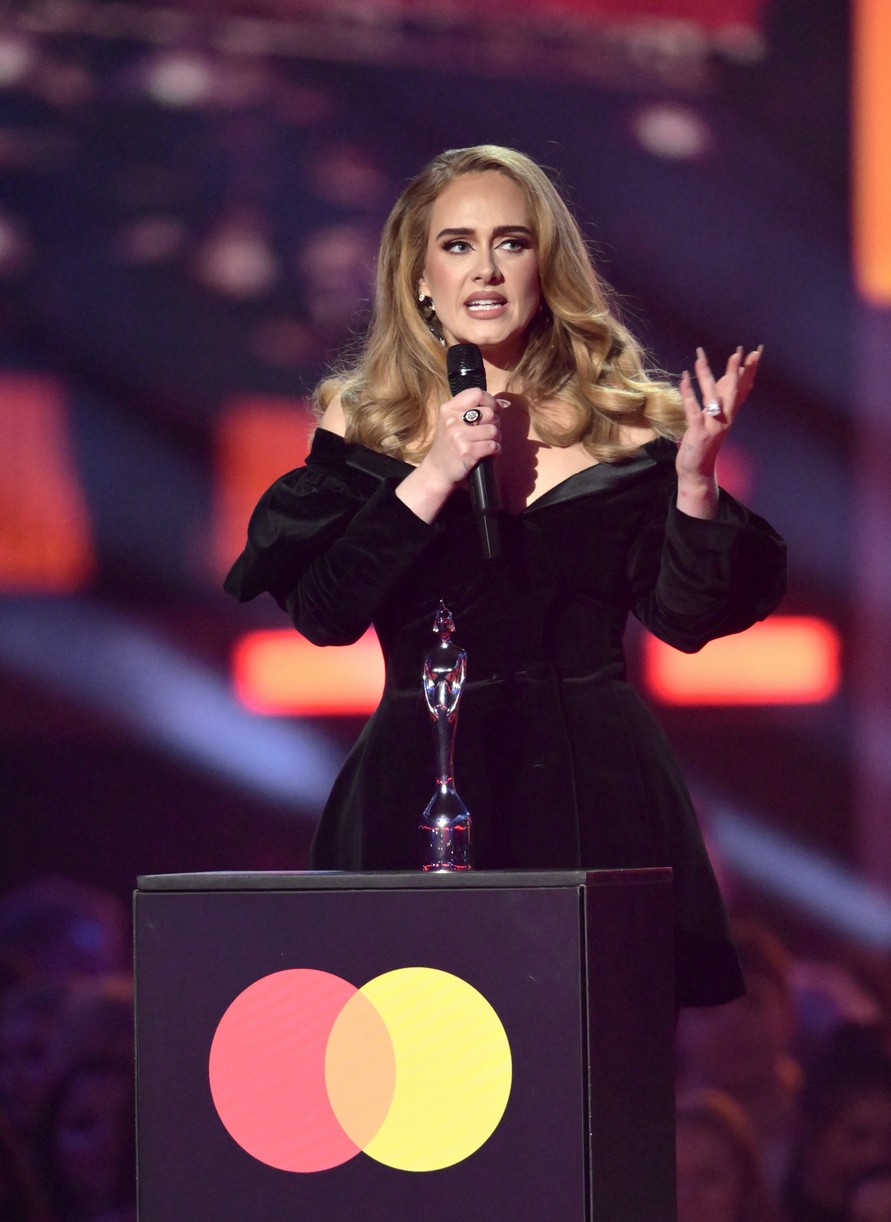 Adele Dedicates BRIT Artist of the Year Award to Son Angelo & Ex ...