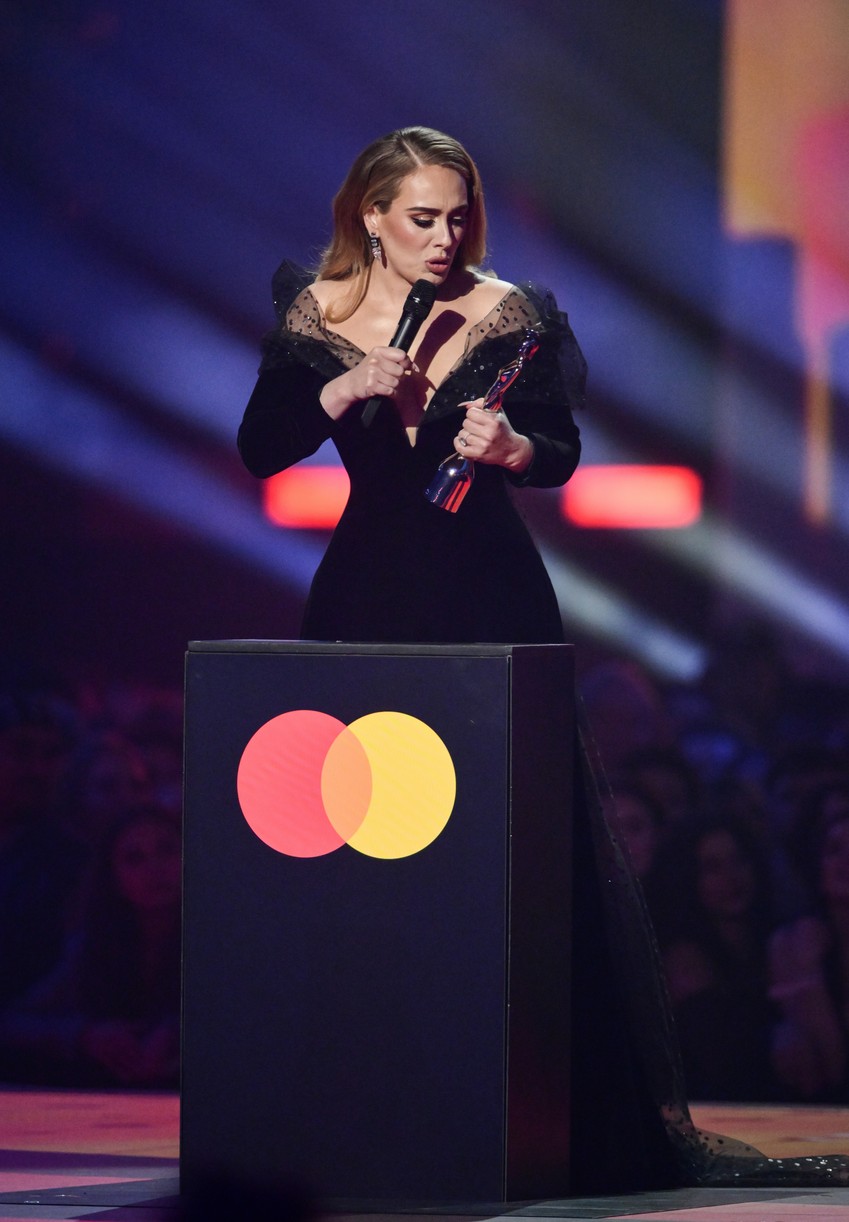 Adele Dedicates BRIT Artist of the Year Award to Son Angelo & Ex ...