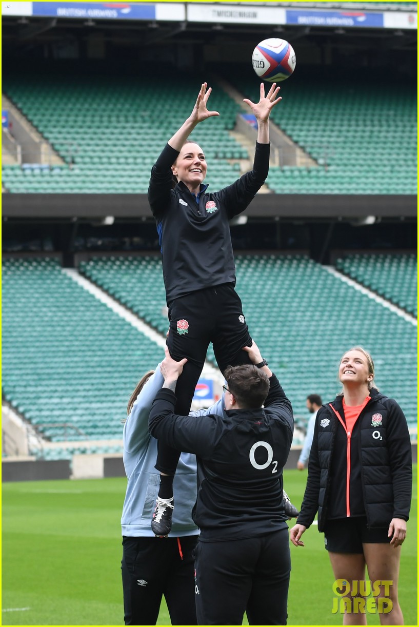 Kate Middleton Gets Hoisted in the Air During Rugby Practice!: Photo ...