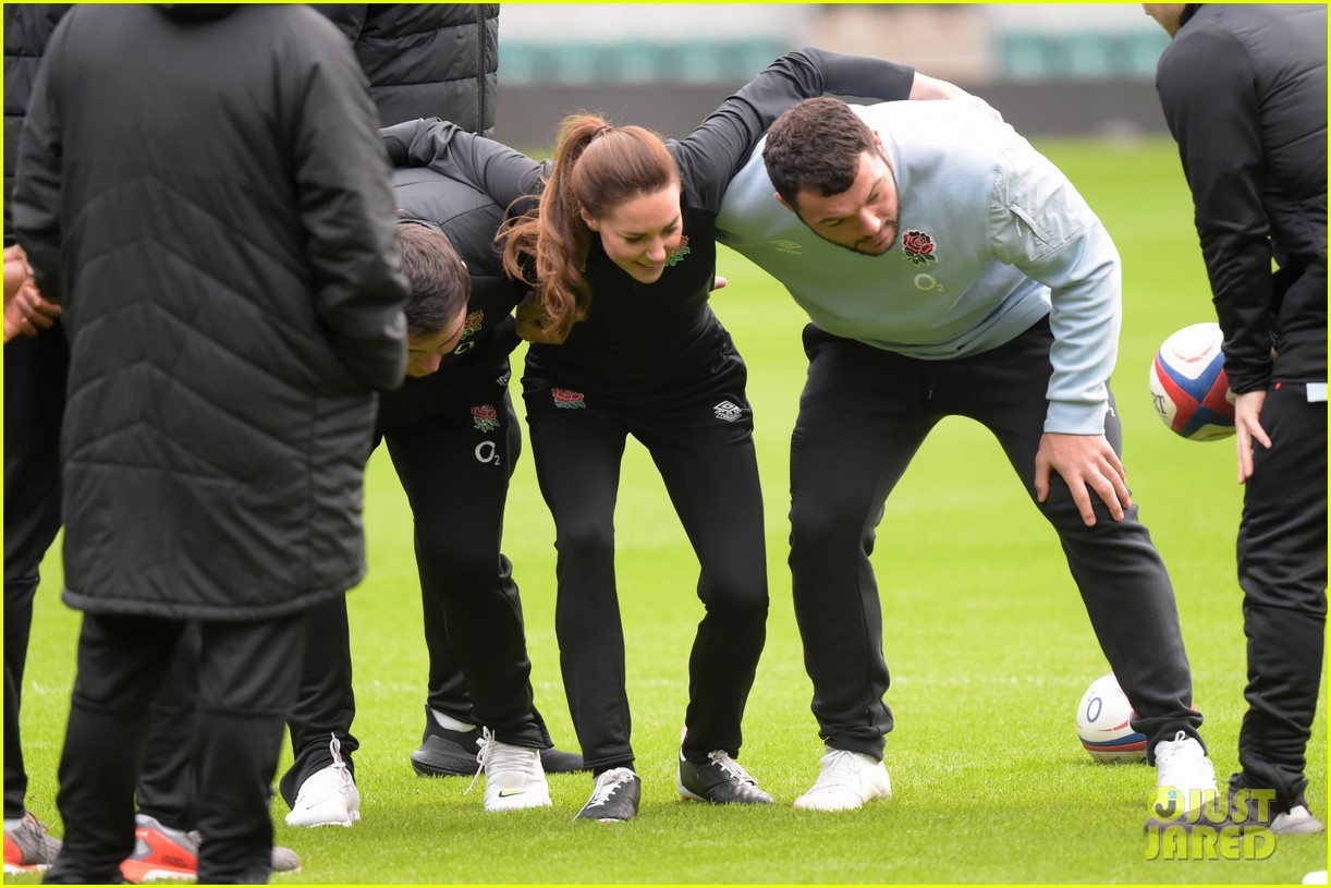 Kate Middleton Gets Hoisted in the Air During Rugby Practice!: Photo ...