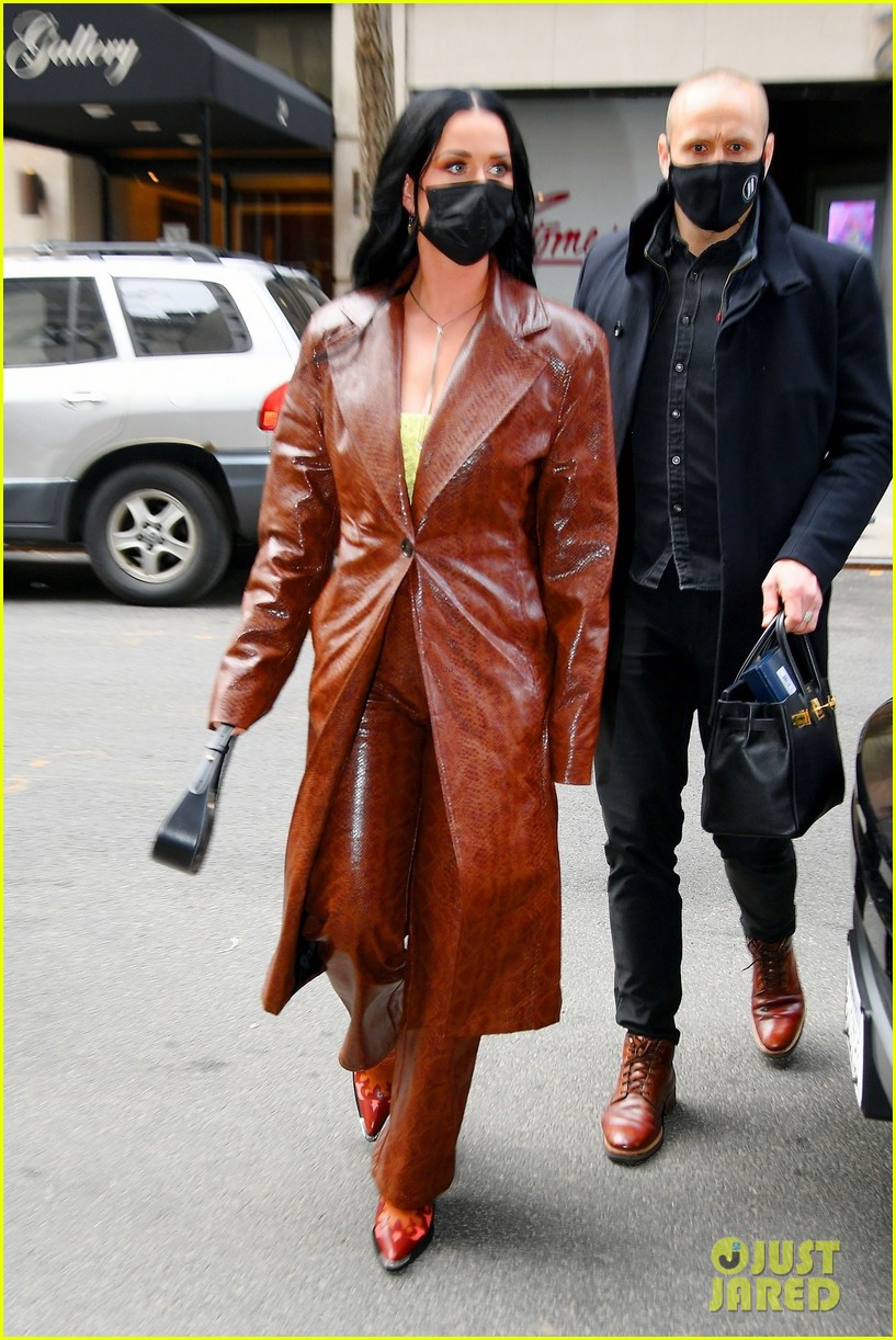 Katy Perry Rocks a Leather Look for an Appearance on 'Good Morning ...