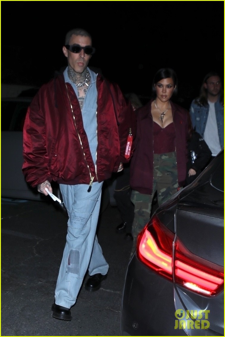Kourtney Kardashian & Travis Barker Hold Hands While Heading to His Son ...
