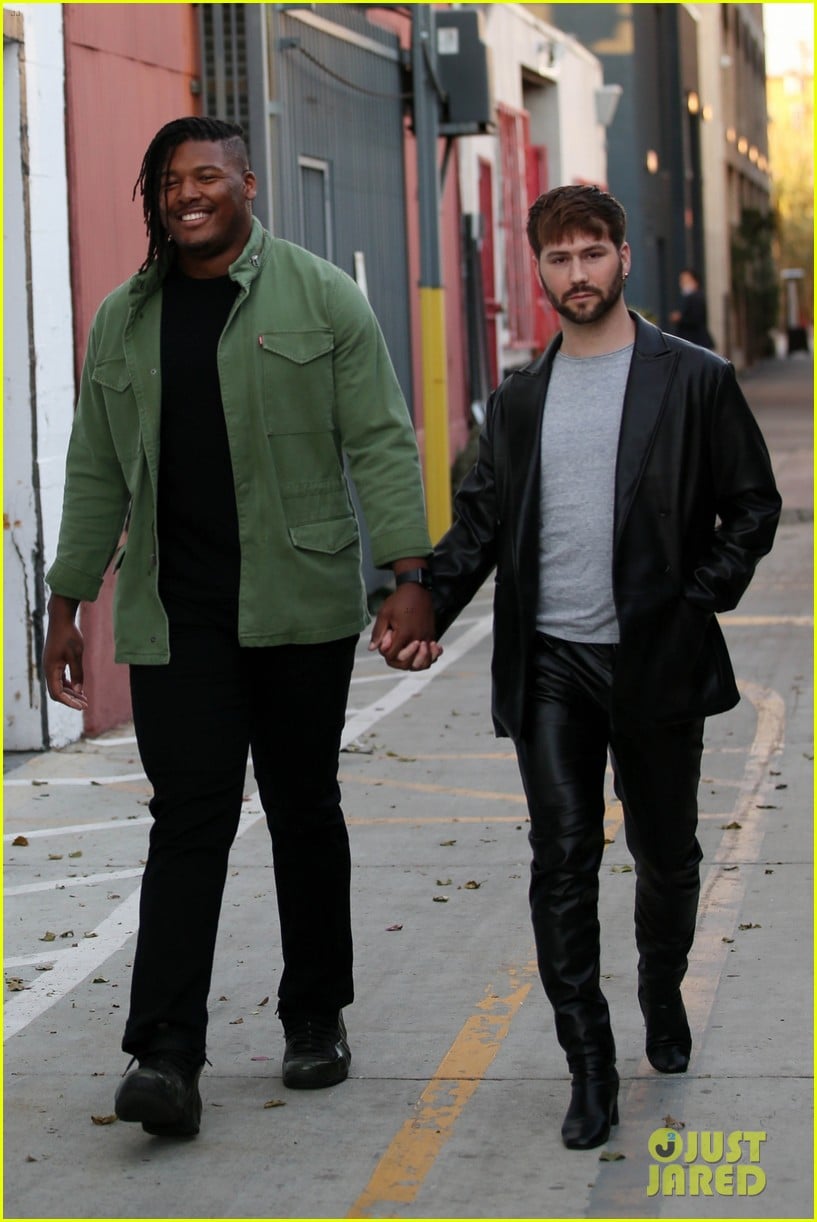 NFL's Ryan Russell Shares Valentine's Day Kiss with Boyfriend Corey O ...