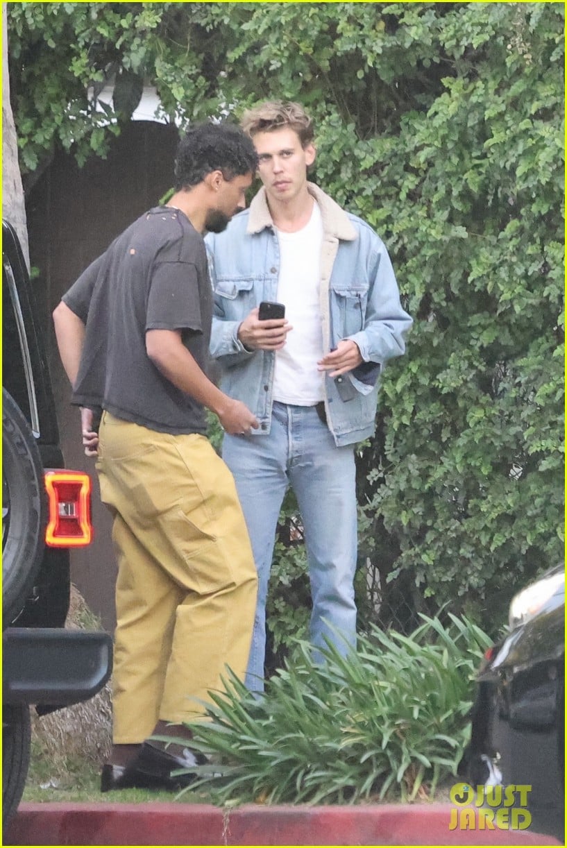 Austin Butler Does Double Denim While Hanging Out with a Friend in L.A ...