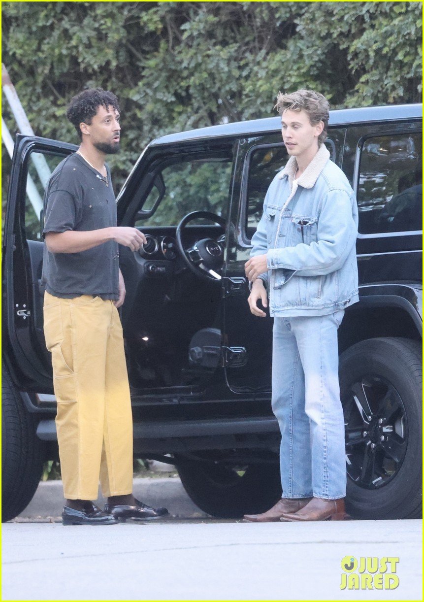 Austin Butler Does Double Denim While Hanging Out with a Friend in L.A ...