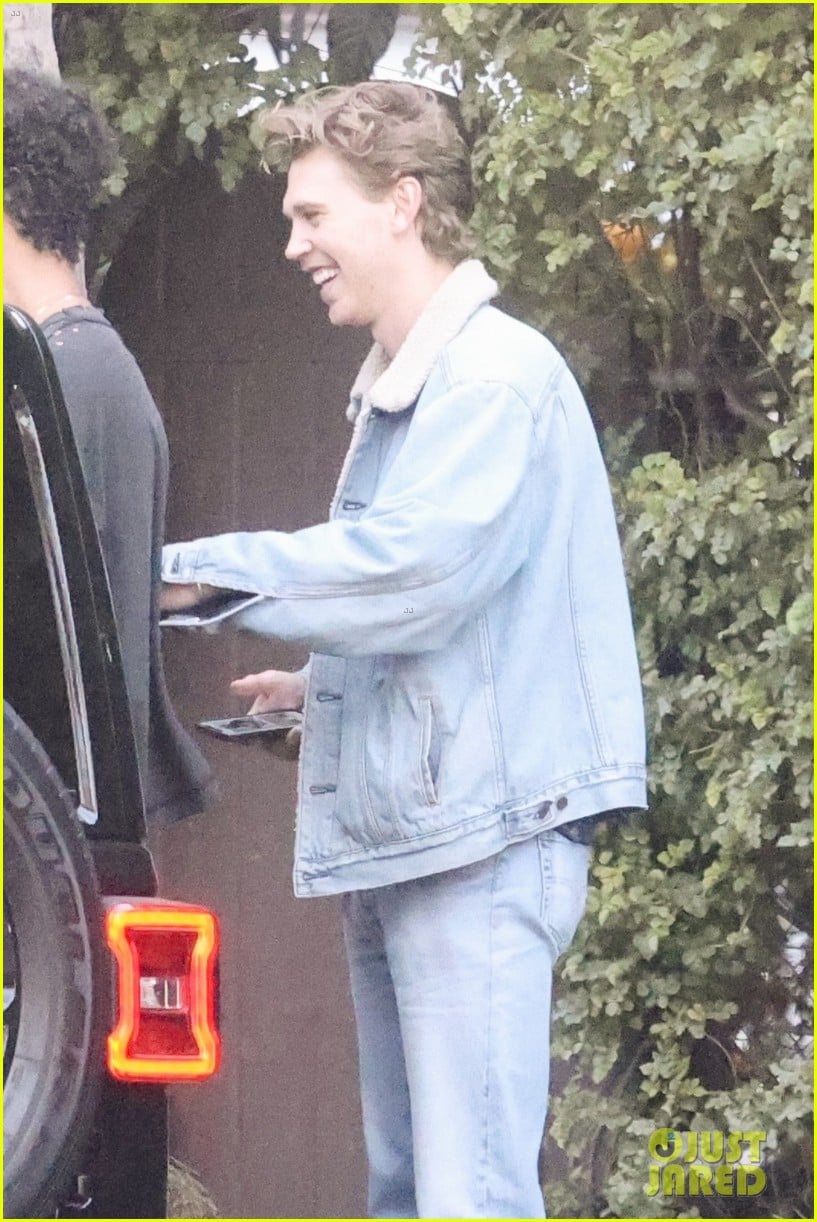 Austin Butler Does Double Denim While Hanging Out with a Friend in L.A ...