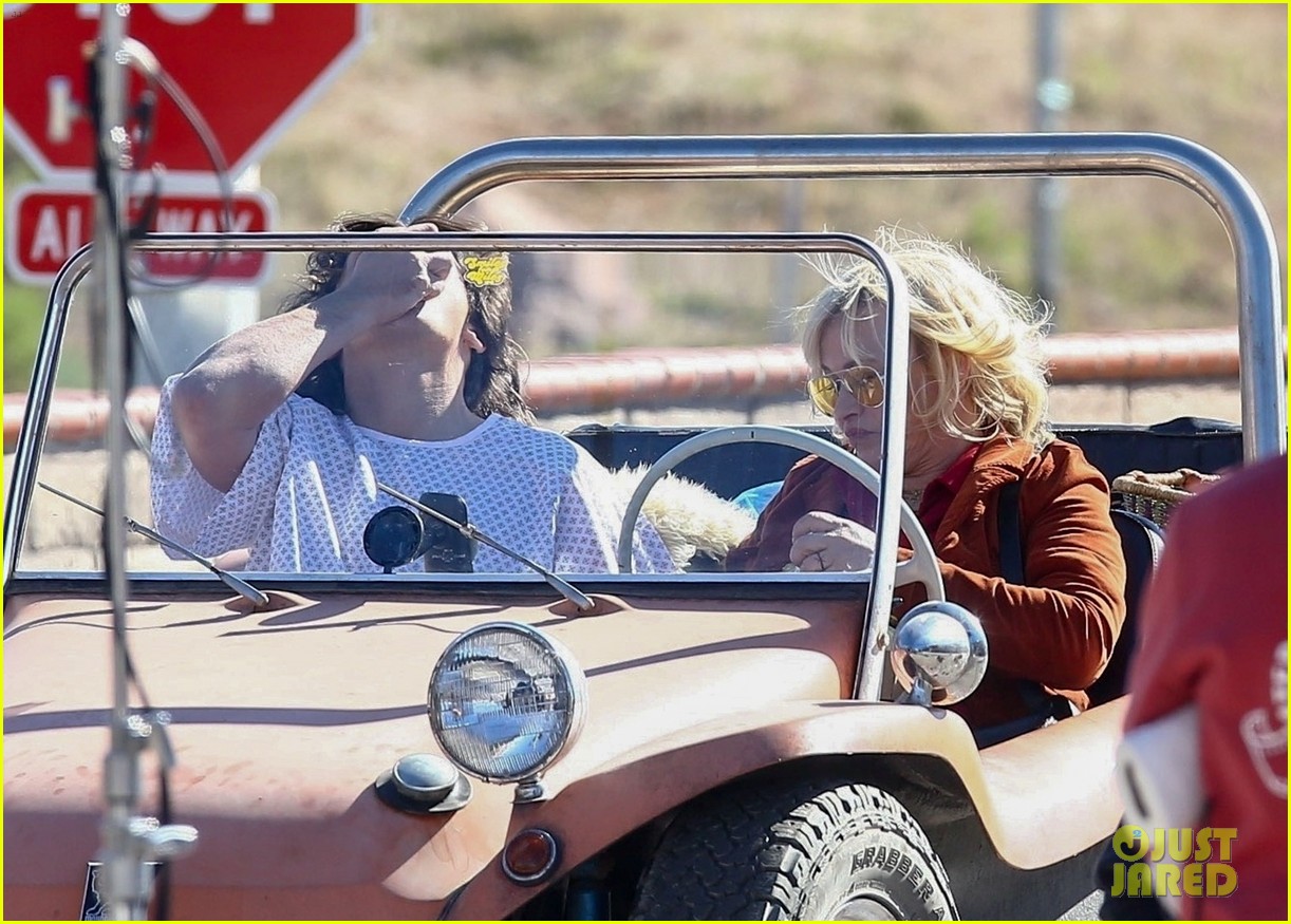 Rupert Friend Wears a Hospital Gown During Joy Ride with Patricia ...