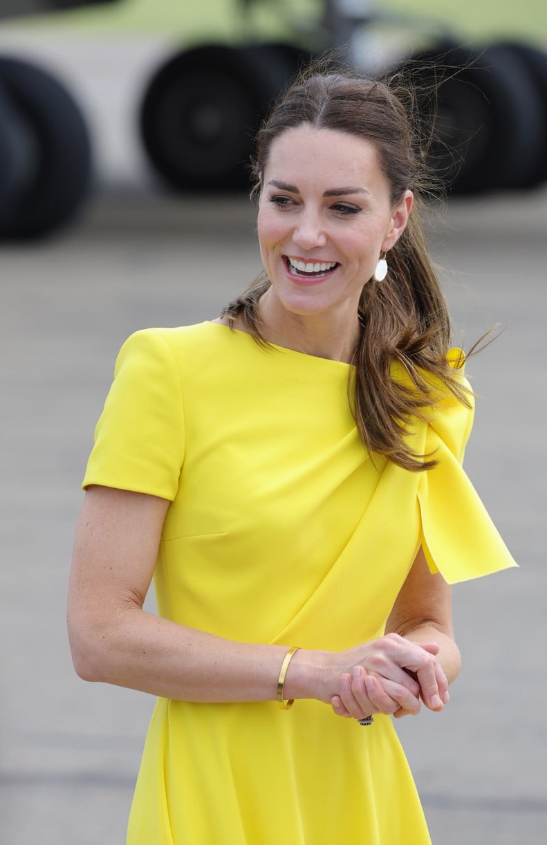 Kate Middleton Pays Homage To Jamaica's Flag With A Bright Yellow Dress ...