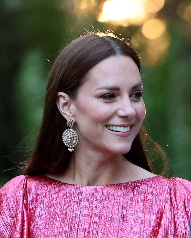 Kate Middleton Wows in a Vibrant Pink Gown For Reception in Belize With ...
