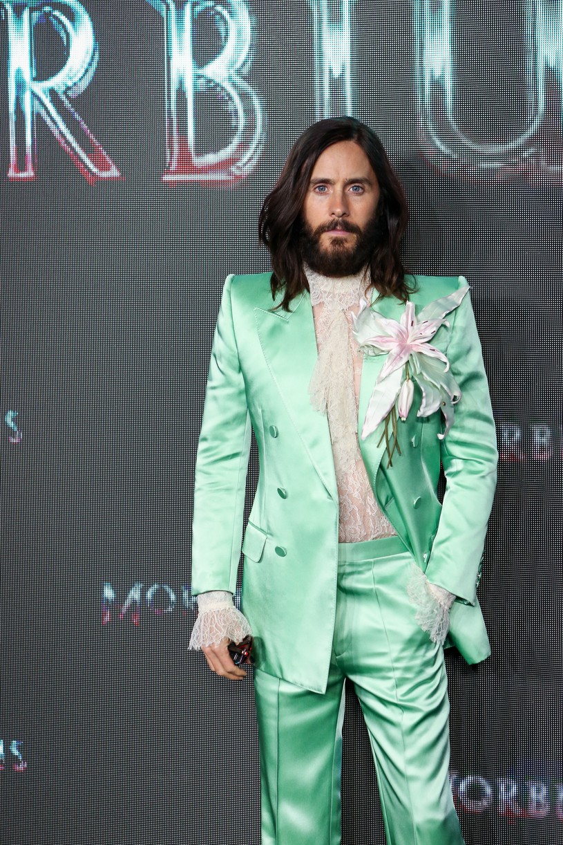 Jared Leto Wears Satin & Lace For 'Morbius' Madrid Premiere: Photo ...
