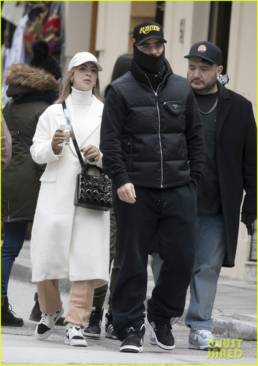 Maluma Enjoys Rare Day Out with Girlfriend Susana Gomez in Greece ...