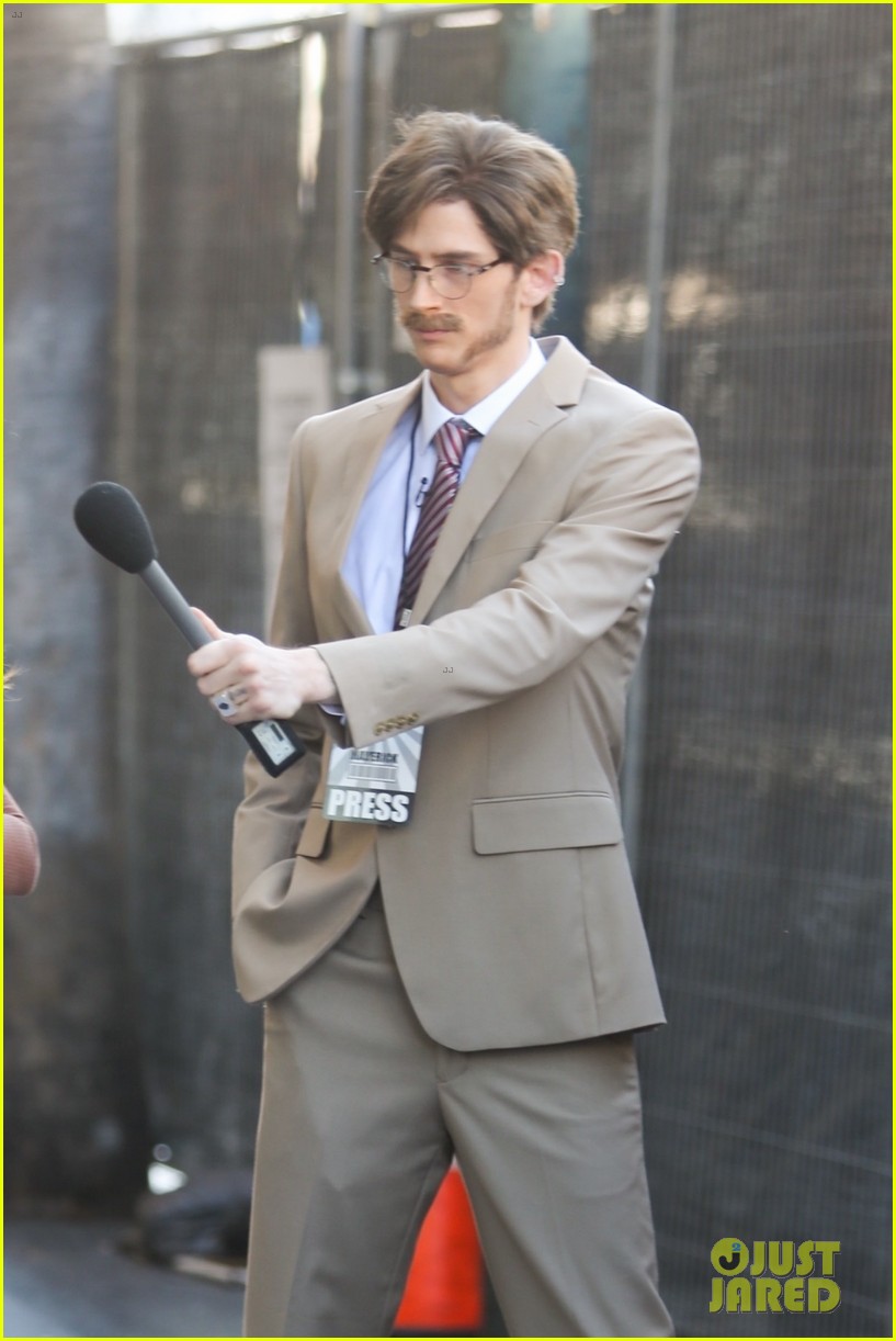 Machine Gun Kelly Looks Unrecognizable While Filming 'Jimmy Kimmel Live ...