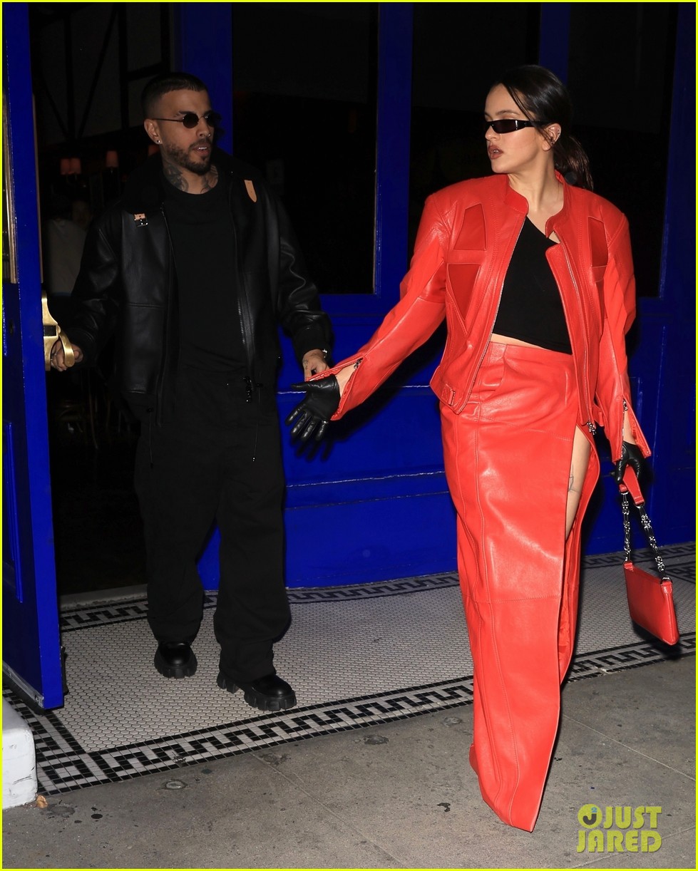 Rosalia & Boyfriend Rauw Alejandro Hold Hands on Date Night in L.A ...