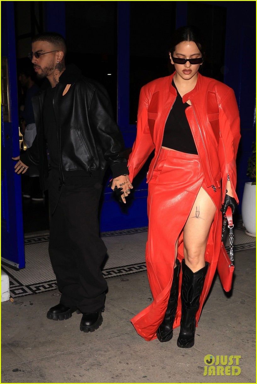 Rosalia & Boyfriend Rauw Alejandro Hold Hands on Date Night in L.A ...