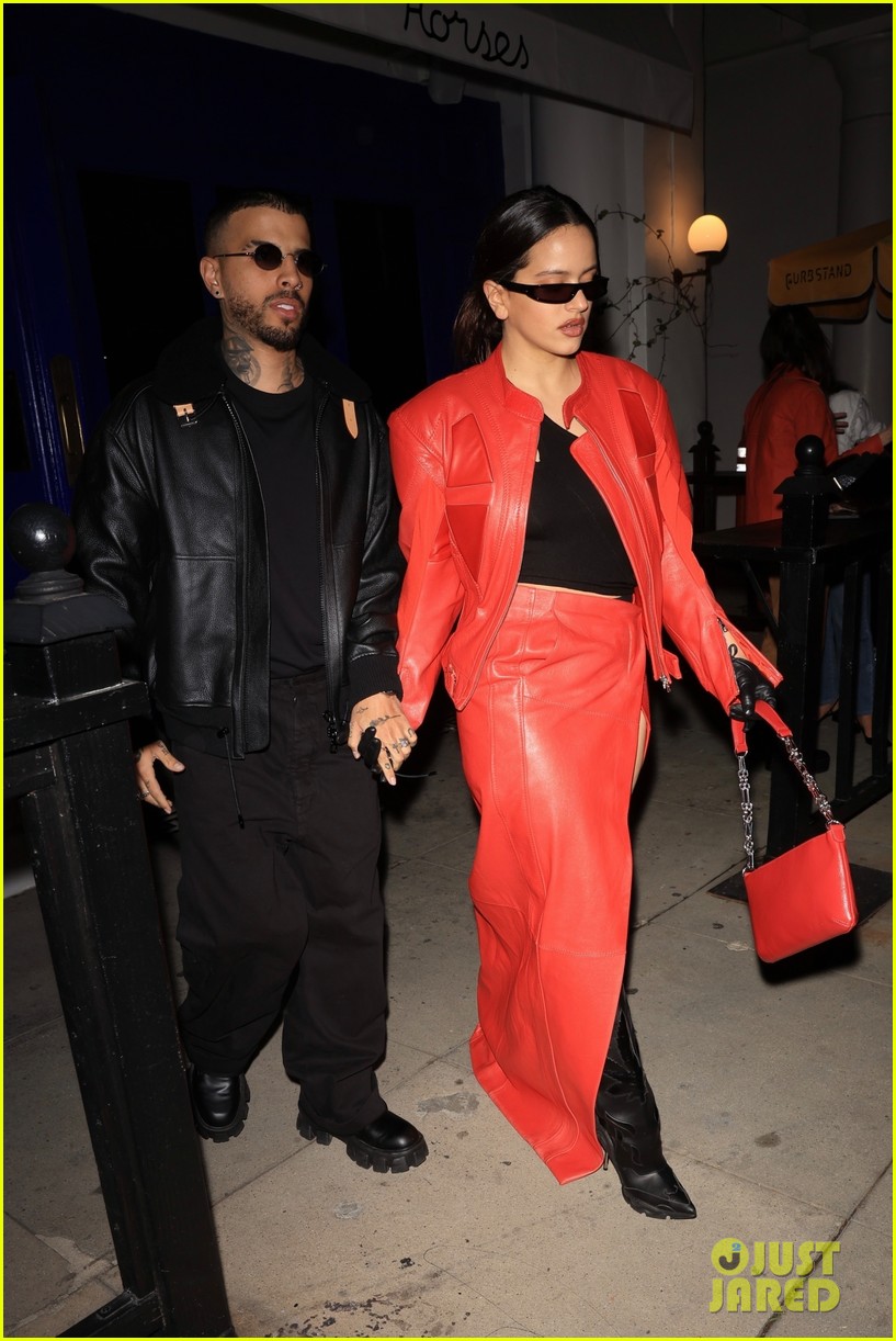 Rosalia & Boyfriend Rauw Alejandro Hold Hands on Date Night in L.A ...