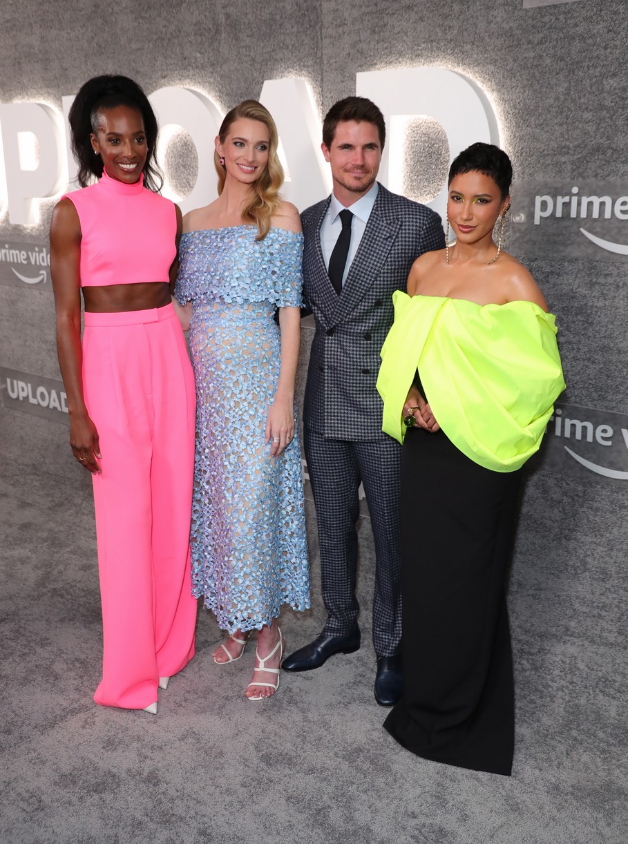 Robbie Amell & Andy Allo Join Their Whole Cast at 'Upload' Season Two ...