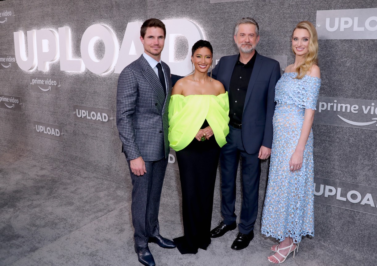 Robbie Amell & Andy Allo Join Their Whole Cast at 'Upload' Season Two ...