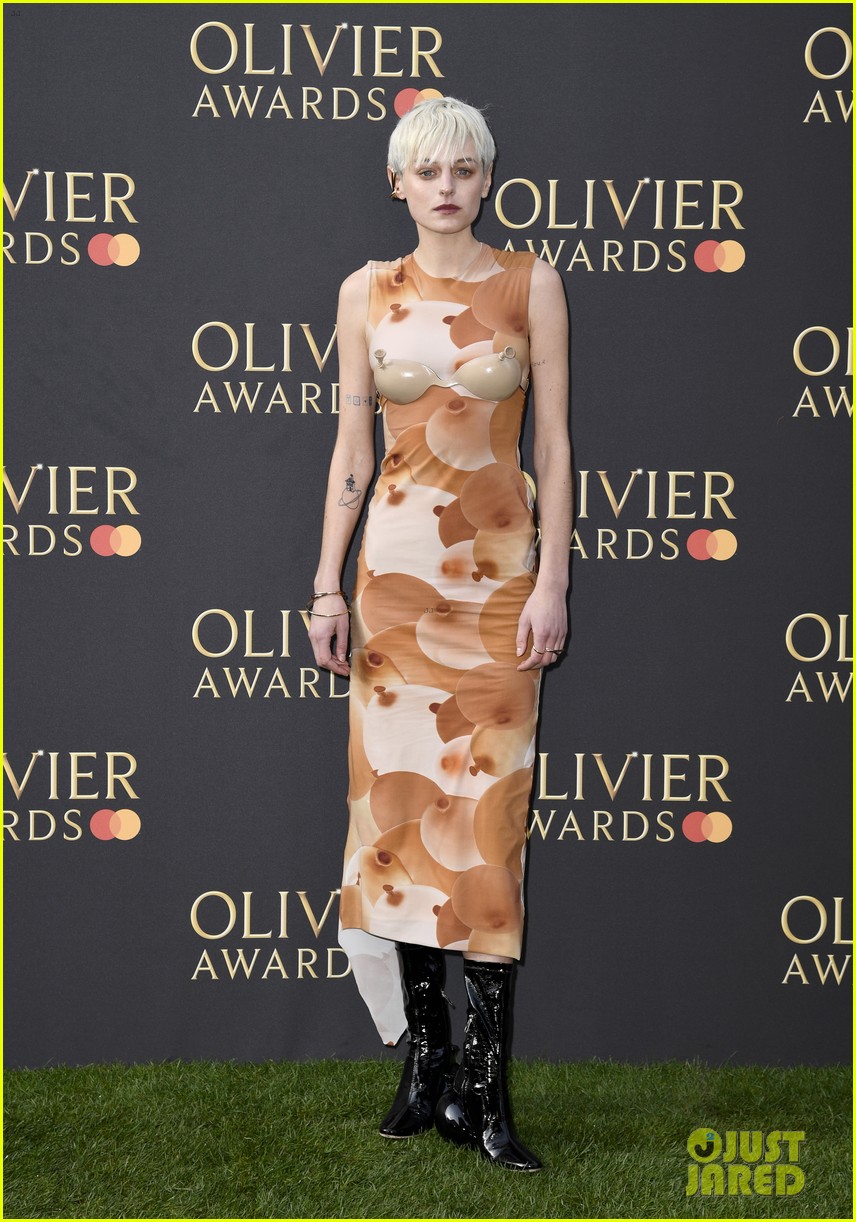 Emma Corrin Wore A Balloon Bra & Balloon Heels To Olivier Awards 2022 ...