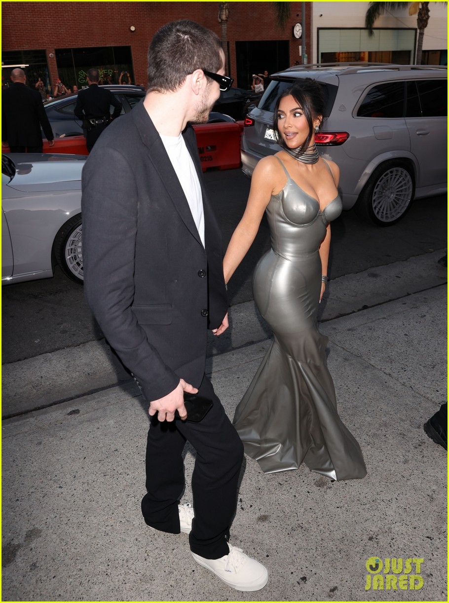 Kim Kardashian Didn't Pose with Pete Davidson at 'The Kardashians' Premiere, But They Were Seen ...