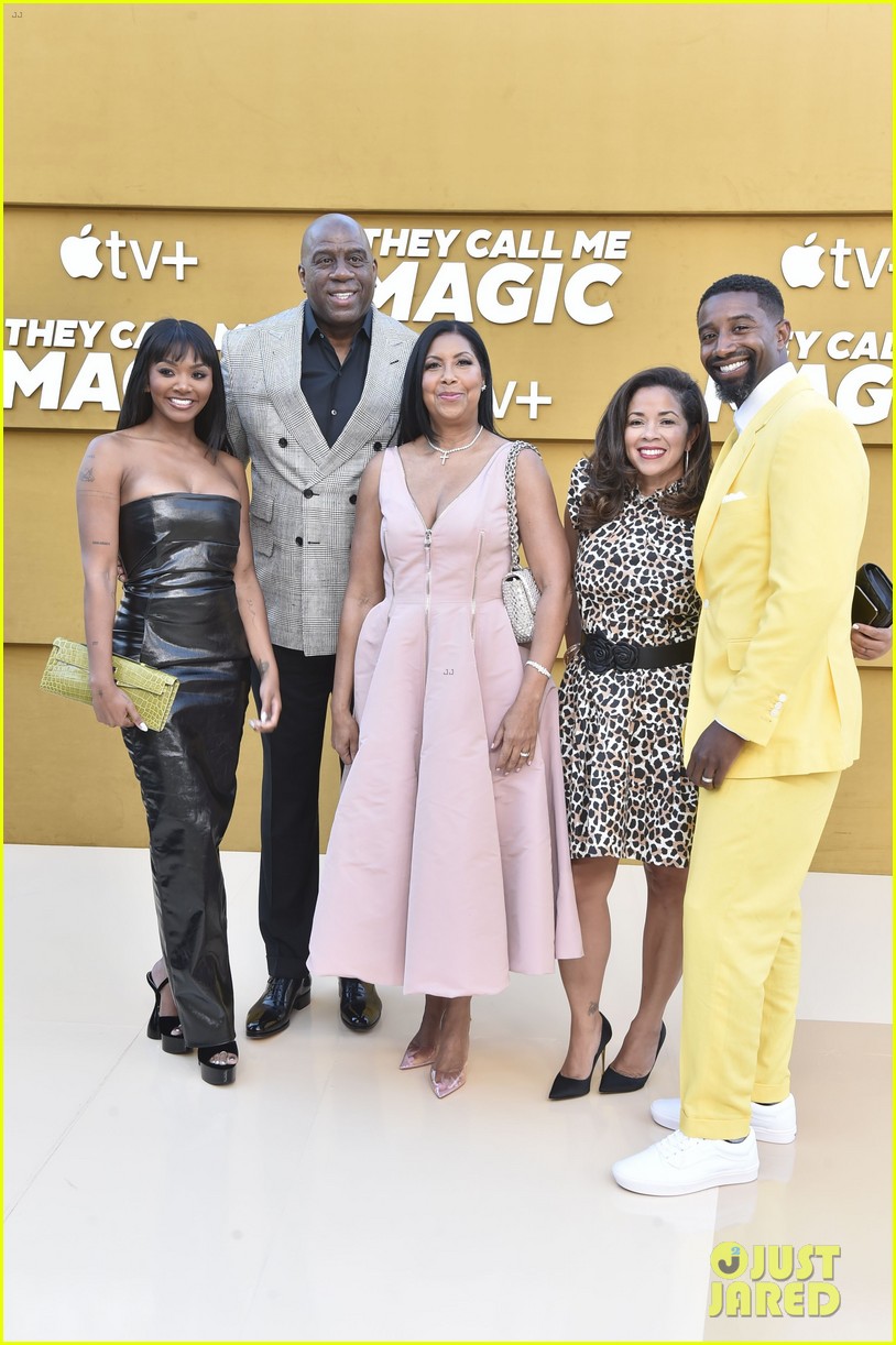 Gabrielle Union & Dwyane Wade Meet Up With Magic Johnson at 'They Call ...