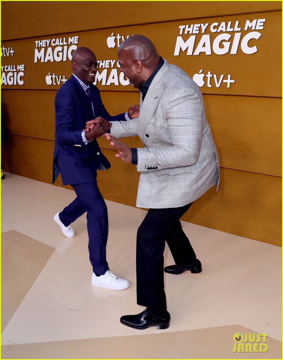 Gabrielle Union & Dwyane Wade Meet Up With Magic Johnson at 'They Call ...