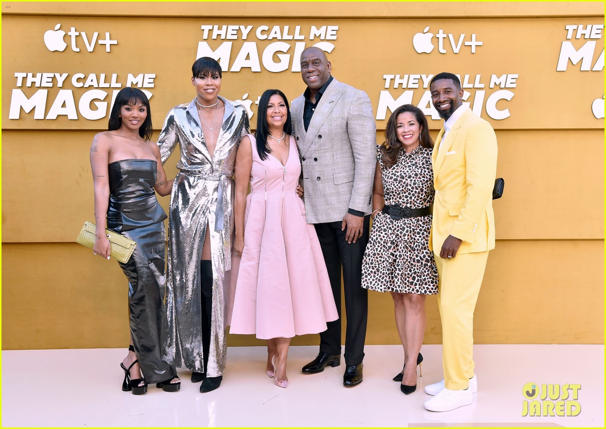 Gabrielle Union & Dwyane Wade Meet Up With Magic Johnson at 'They Call ...