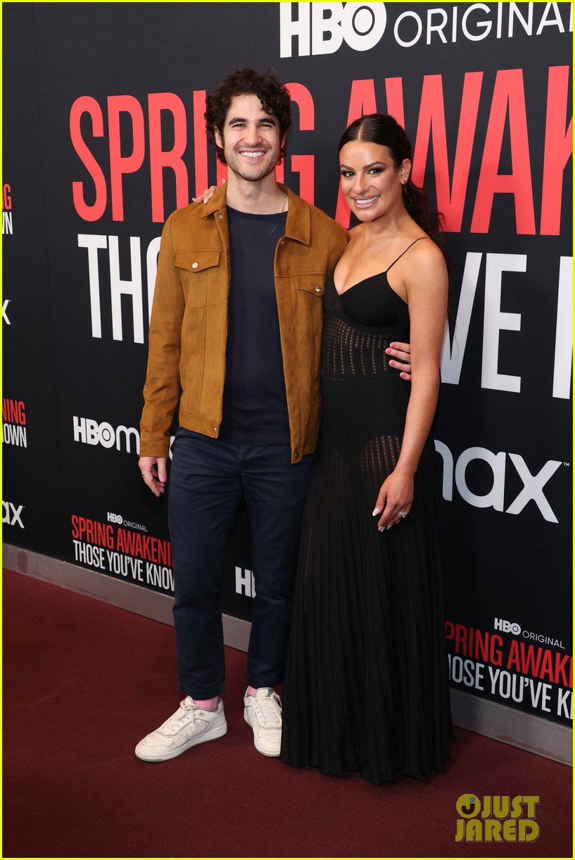 Lea Michele & Jonathan Groff Join 'Spring Awakening' Cast at Premiere ...