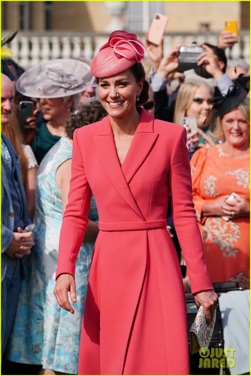 Kate Middleton Rings in Spring With Bright Pink Ensemble For The Queen ...