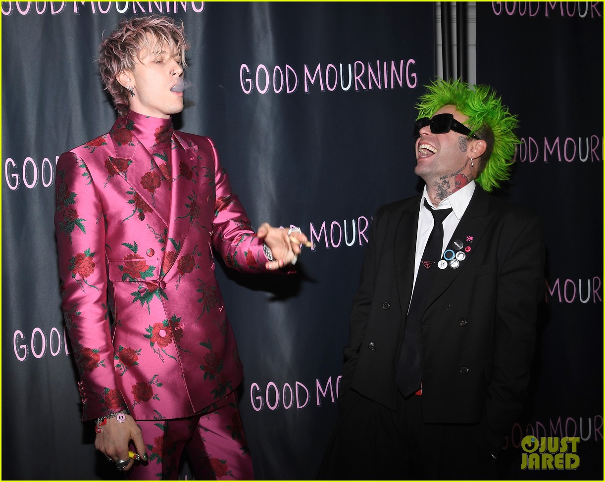 Machine Gun Kelly Lights Up at 'Good Mourning' Premiere with Fiancee ...