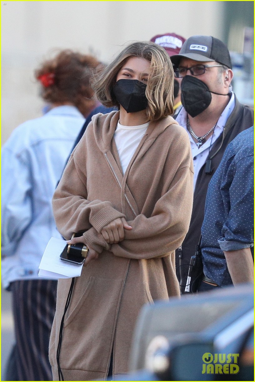 Zendaya Arrives on Set for Another Day of Filming 'Challengers' Outside ...