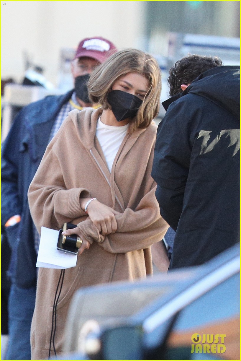 Zendaya Arrives on Set for Another Day of Filming 'Challengers' Outside ...