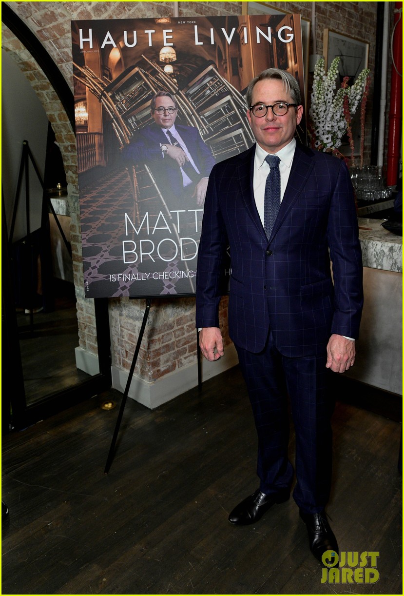 Matthew Broderick Celebrates Haute Living Magazine Cover with Son James ...