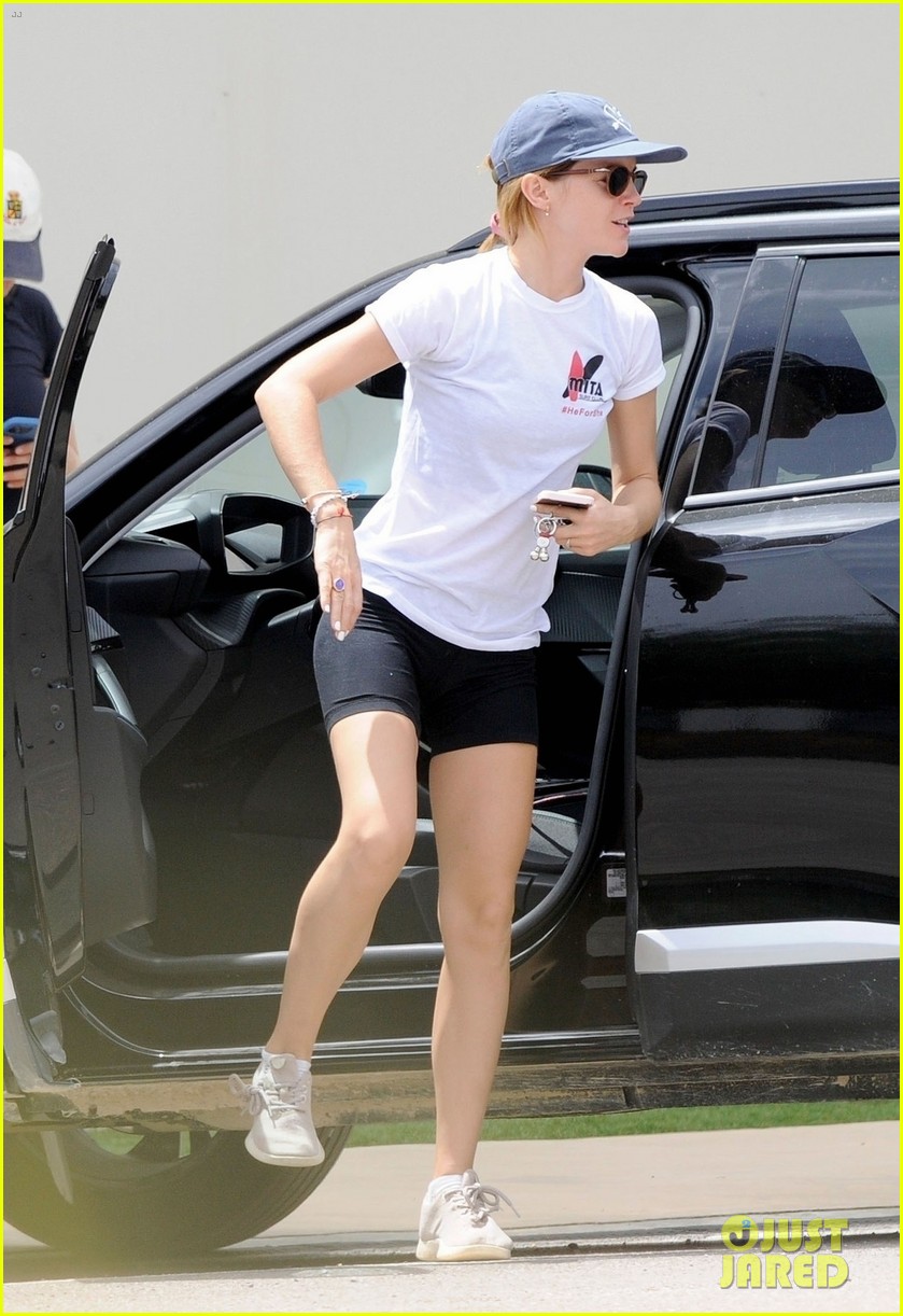 Emma Watson Hits the Courts with Her Friends During A Trip to Ibiza ...